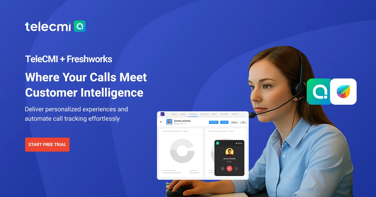 TeleCMI + Freshworks Integration | Unified CRM Calling